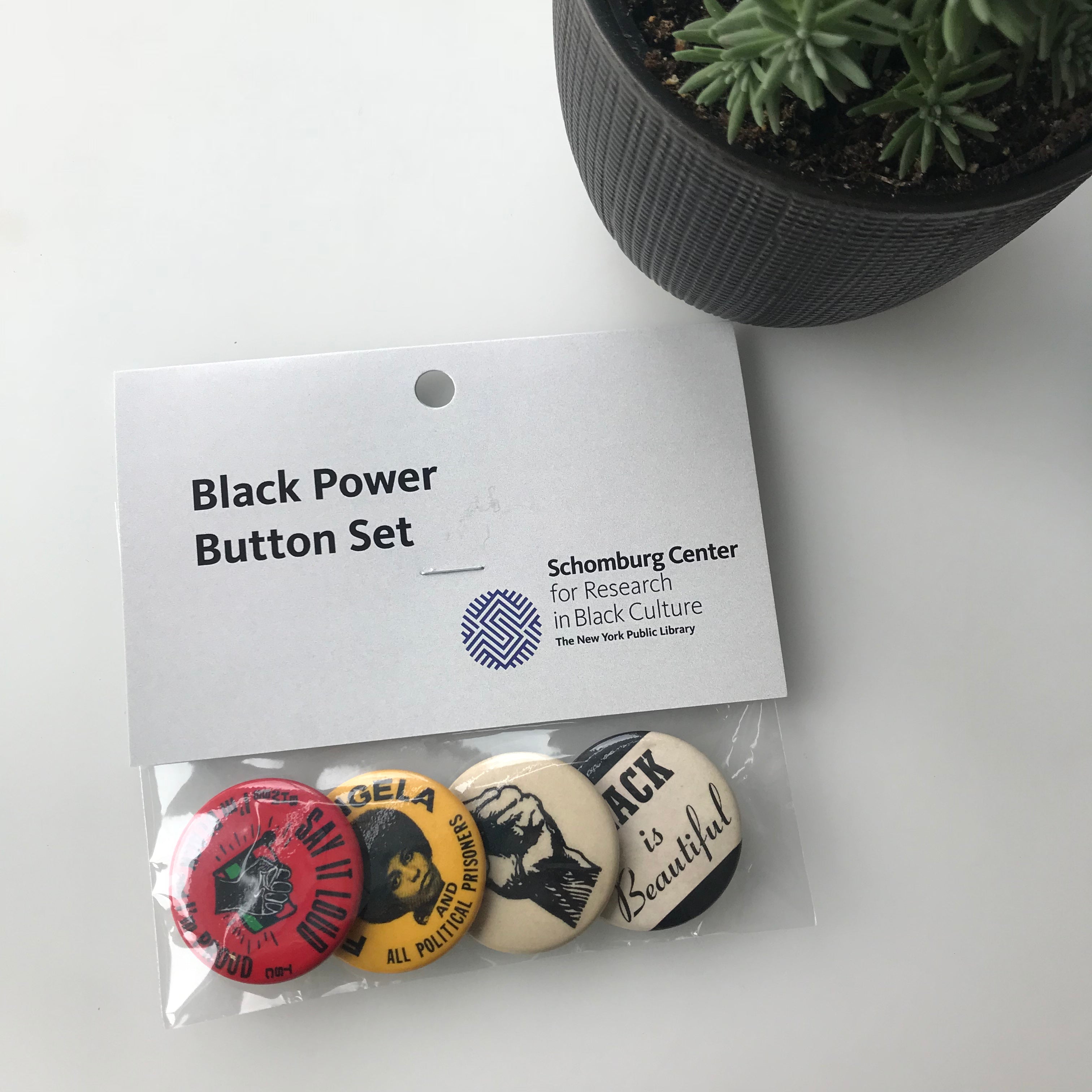 Black Power Button Set – The Schomburg Shop